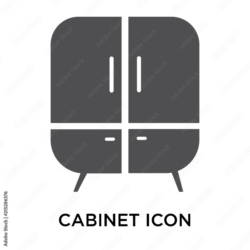 cabinet icon on white background. Modern icons vector illustration ...