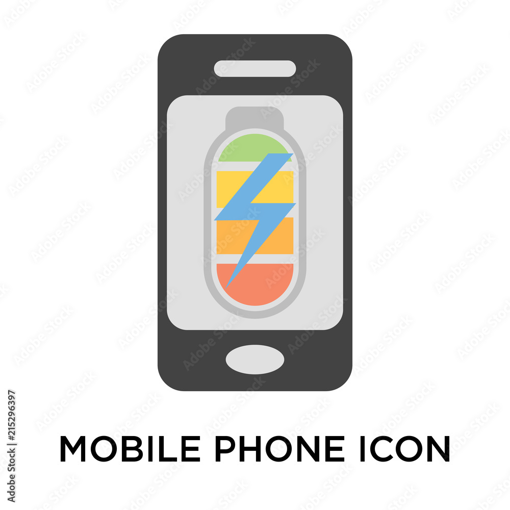 mobile phone icons isolated on white background. Modern and editable ...