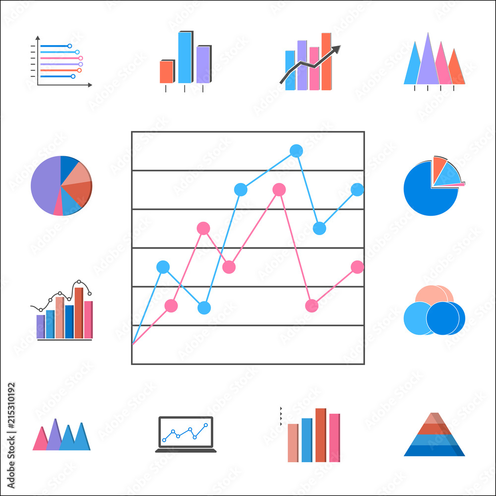 comparative point chart icon. Detailed set of Charts & Diagramms icons ...