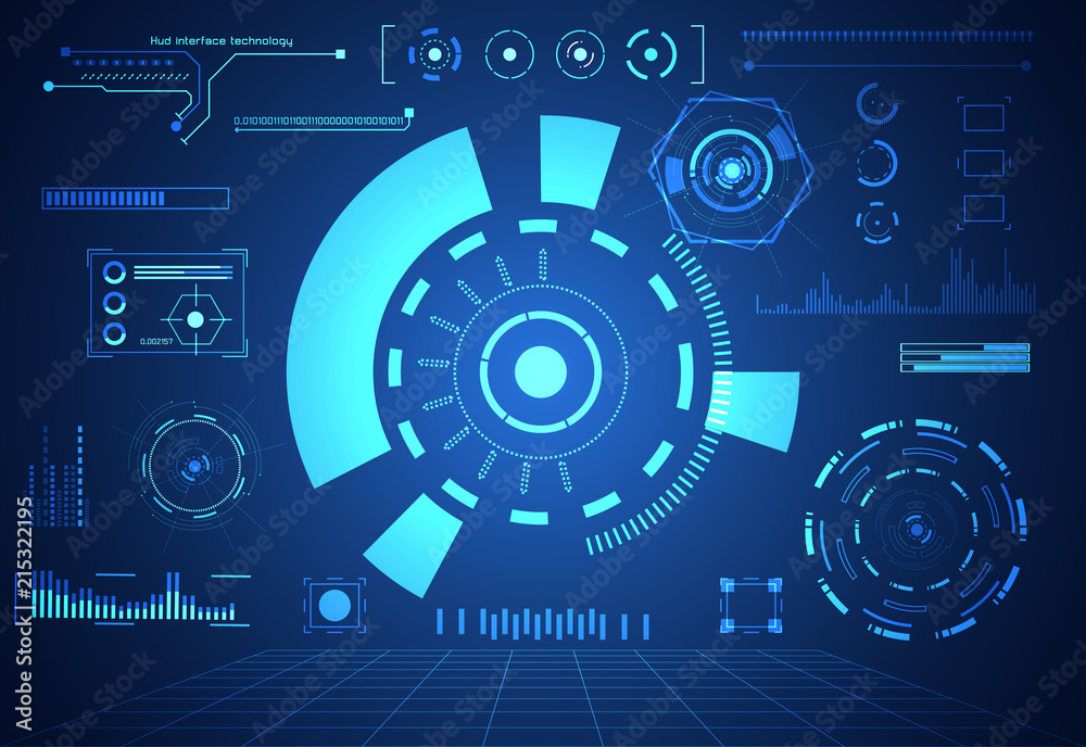 abstract technology ui futuristic concept hud interface hologram ...
