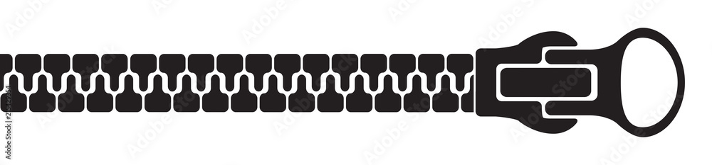 Zipper silhouette – stock vector Stock Vector | Adobe Stock