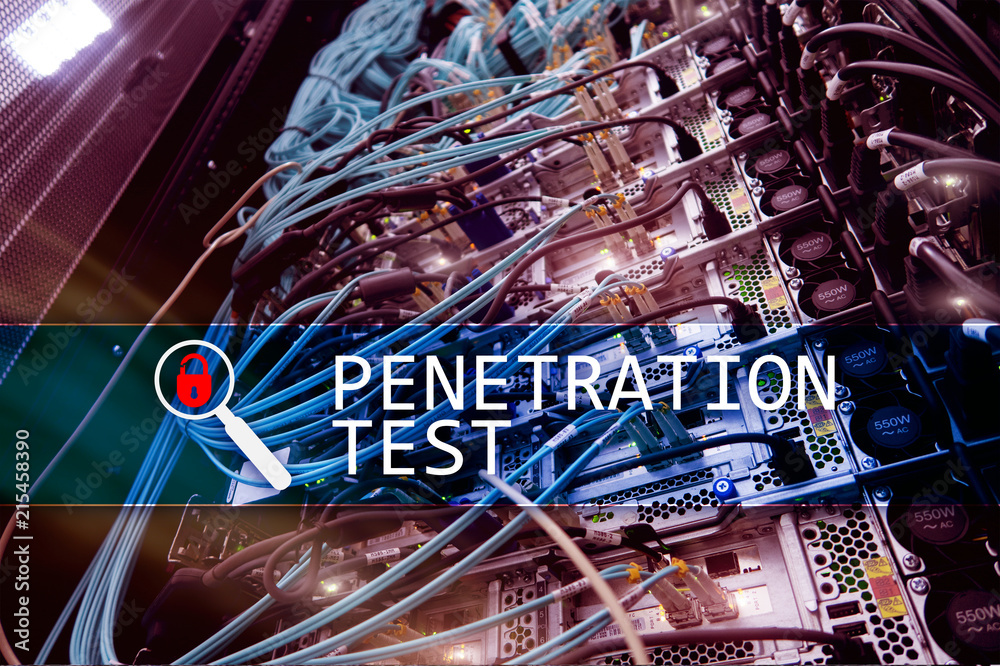 Penetration test. Cybersecurity and data protection. Hacker attack ...