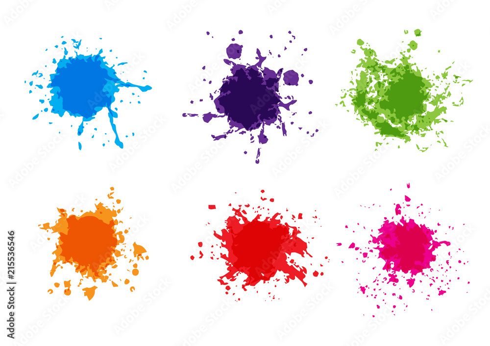 Colorful Splatter Vector