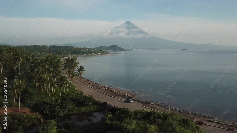 AERIAL SHOT: Puro and Lamba, Legazpi City, Philippines. Views of ...