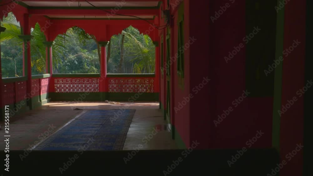 Red Mosque in a village in Sylhet, Bangladesh Stock Video | Adobe Stock