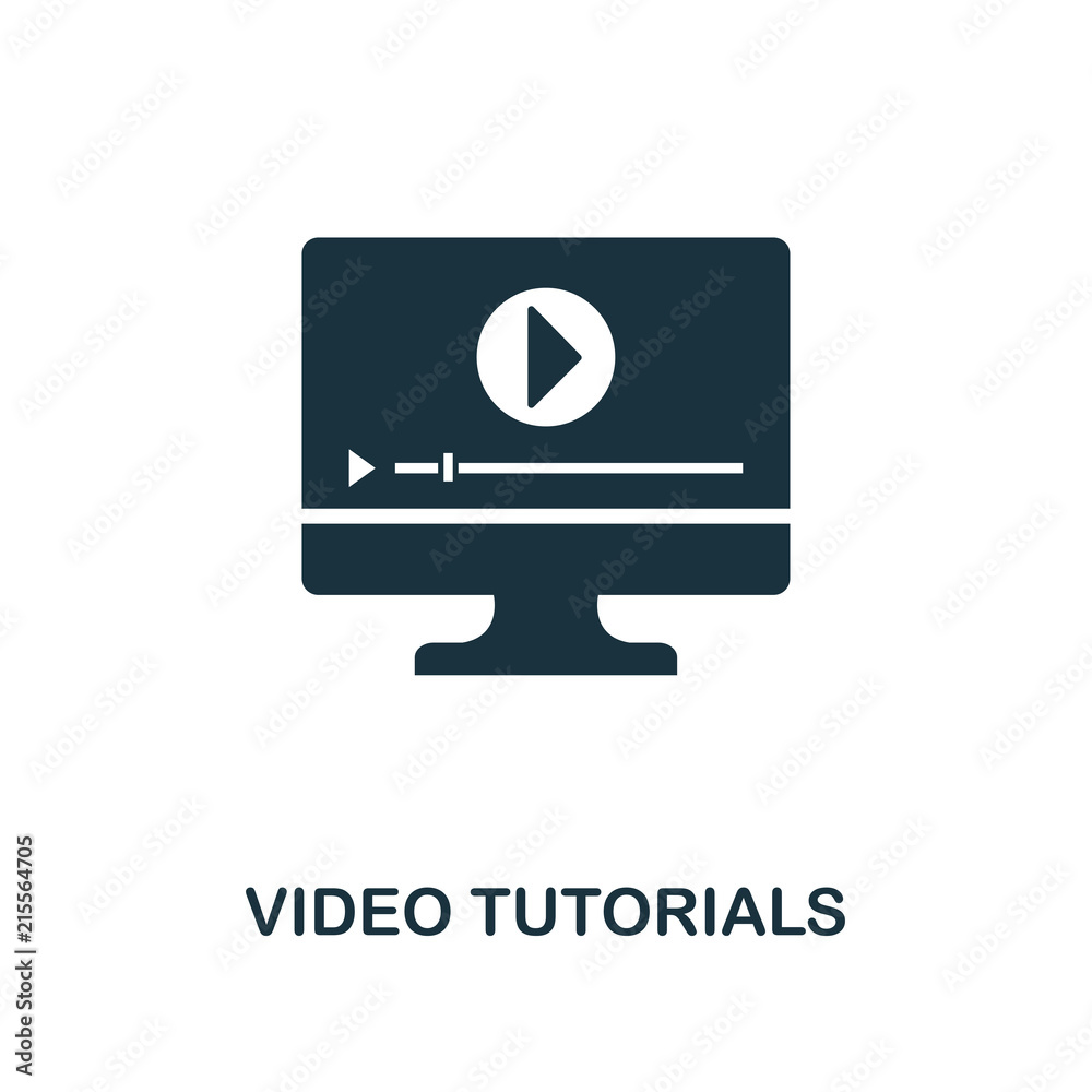 Video Tutorials creative icon. Simple element illustration. Video ...