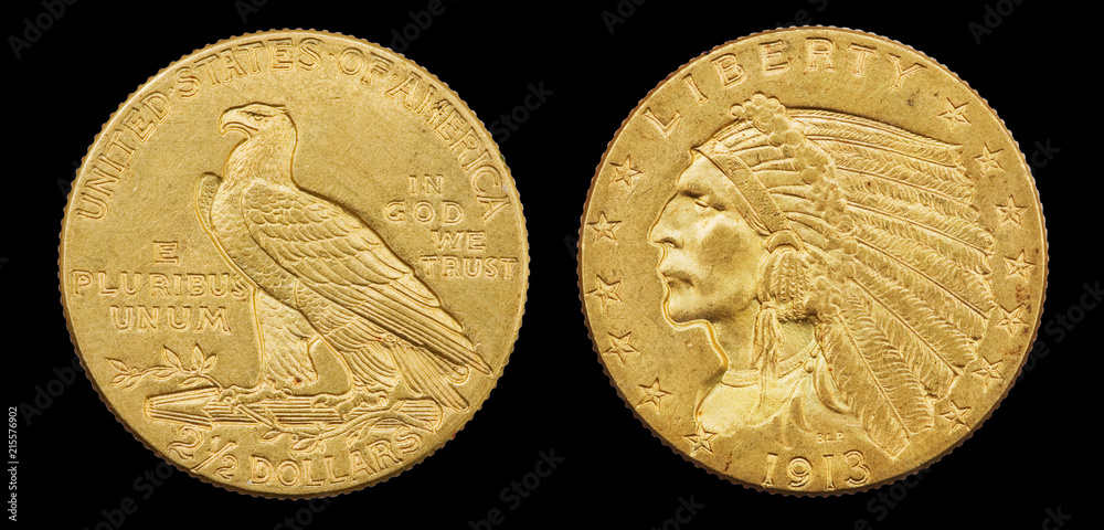 Gold Eagle Coin Stock Photo | Adobe Stock