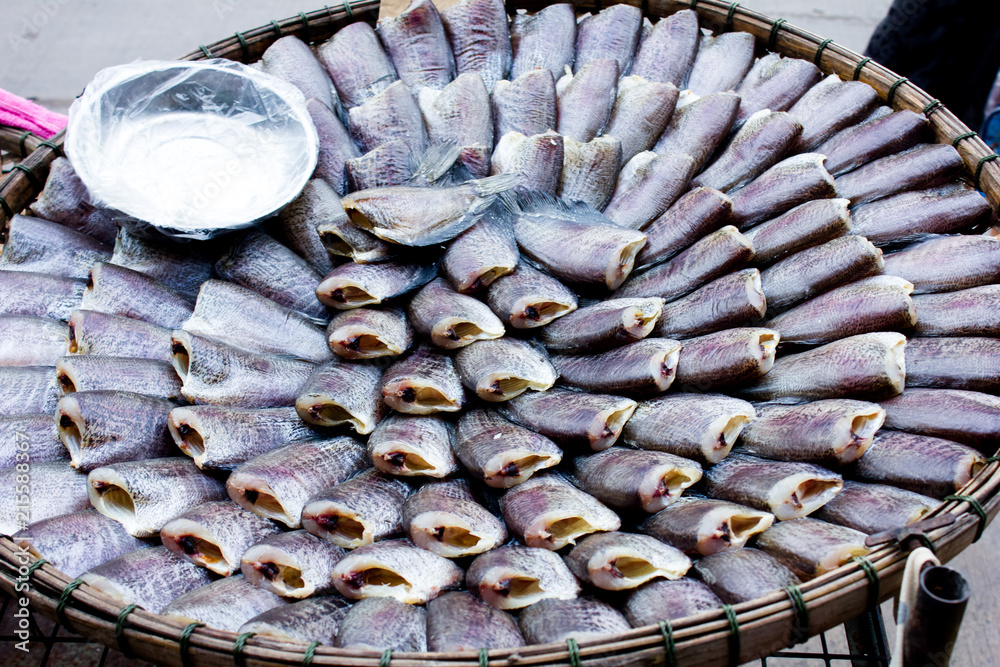 Trichogaster Pectoralis Fish One Most Popular Foods Thailand Stock ...