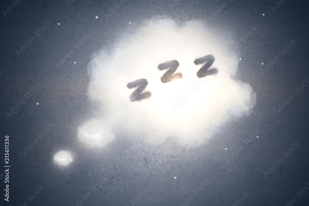 Abstract sleep cloud backdrop Stock Photo | Adobe Stock