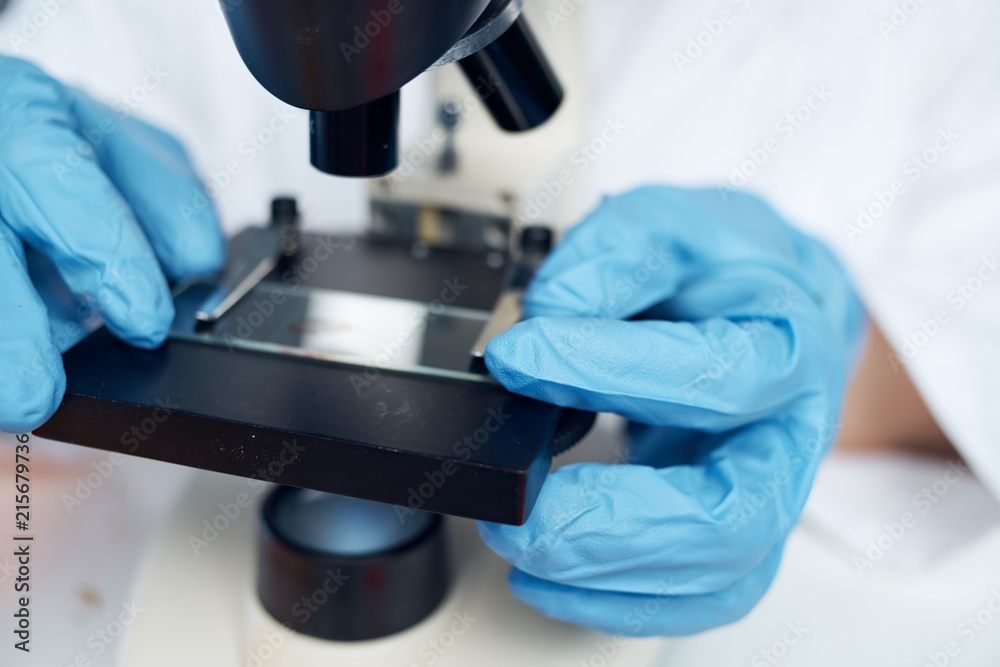 microscope microparticles science chemistry analyzes Stock Photo ...