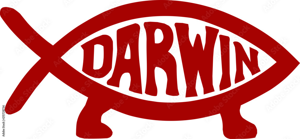 Darwin Fish Stock Vector | Adobe Stock