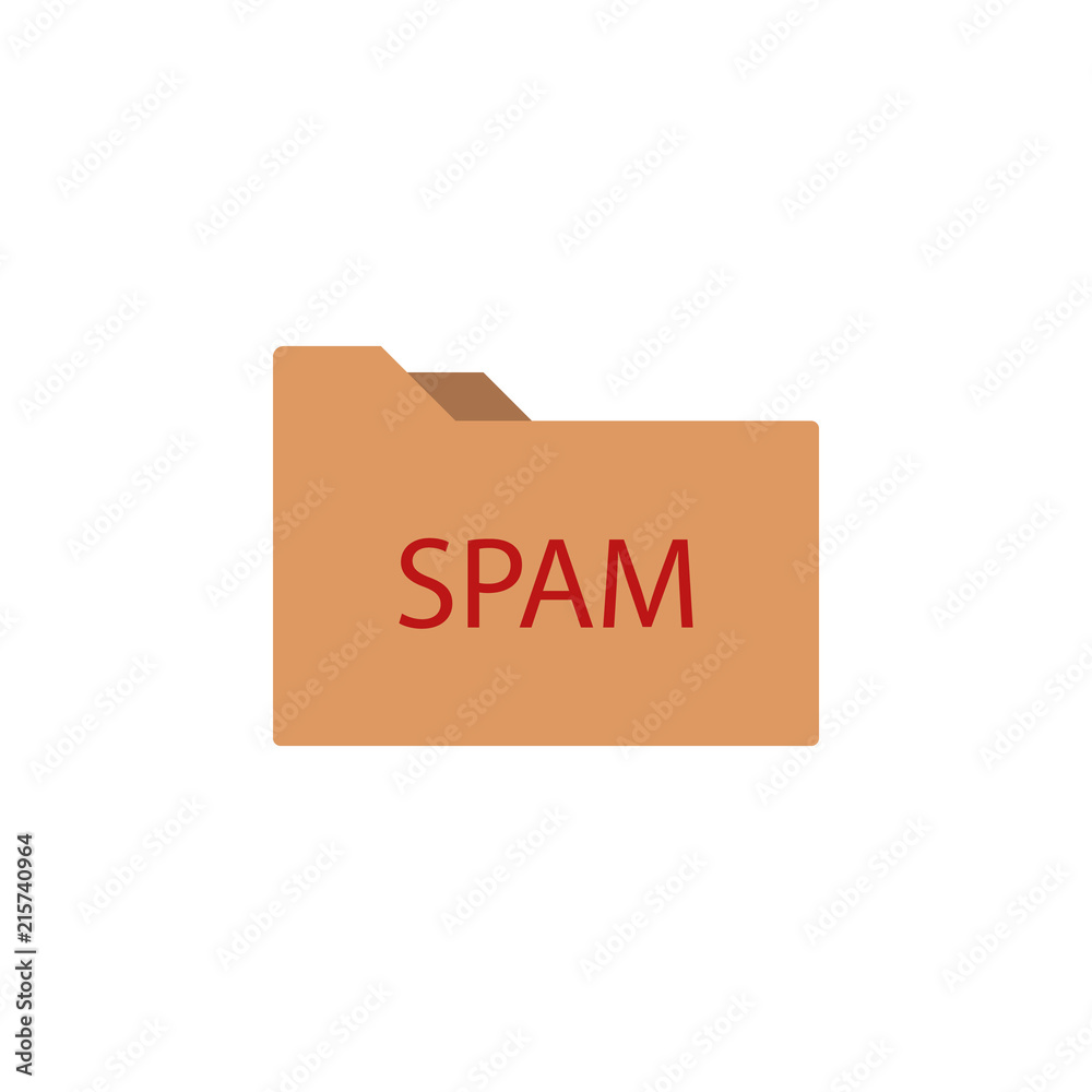 spam folder icon. Element of cyber security icon for mobile concept and ...
