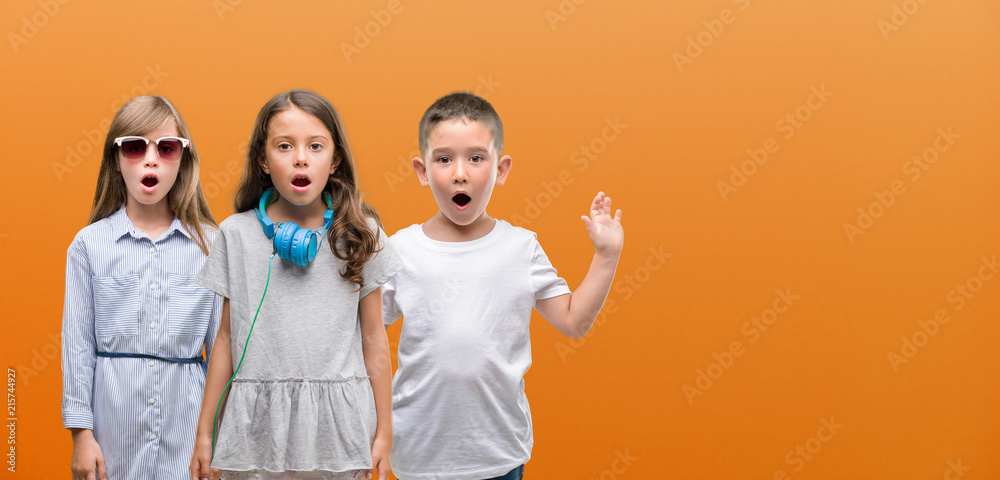 Scared Group Of Kids