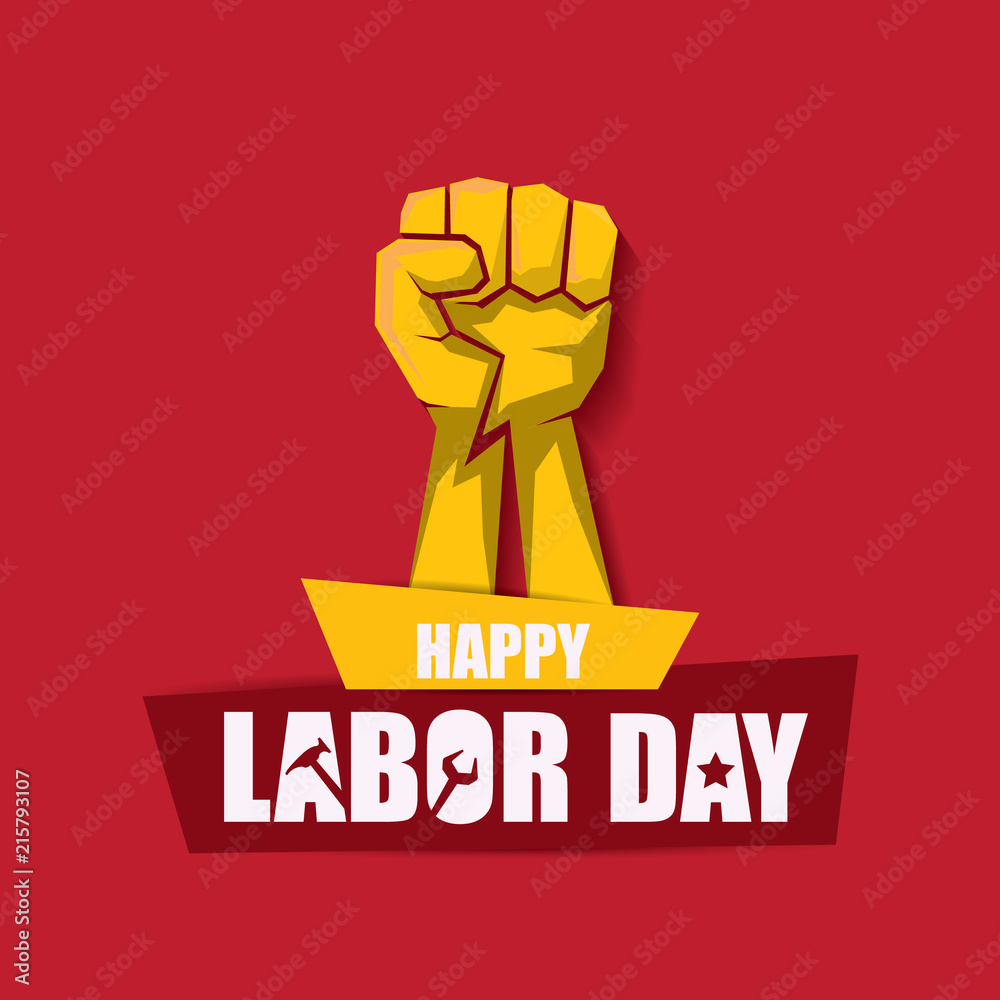 labor day Usa vector label or banner background. vector happy labor day ...