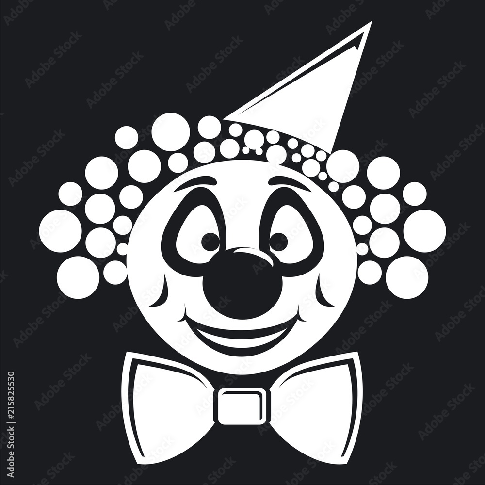 Vector illustration icons clown Stock Vector | Adobe Stock