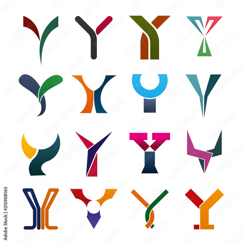Letter Y business vector icons and symbols Stock Vector | Adobe Stock