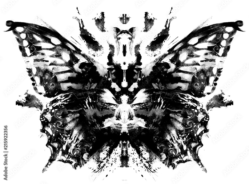 Inkblot Test Butterfly