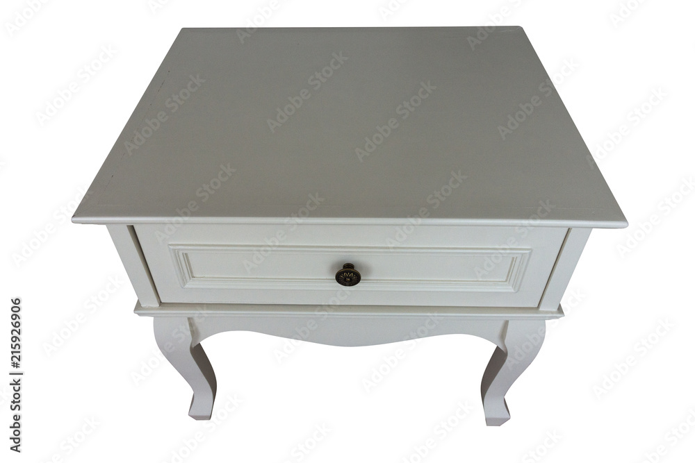 White table isolated on white background Stock Photo | Adobe Stock