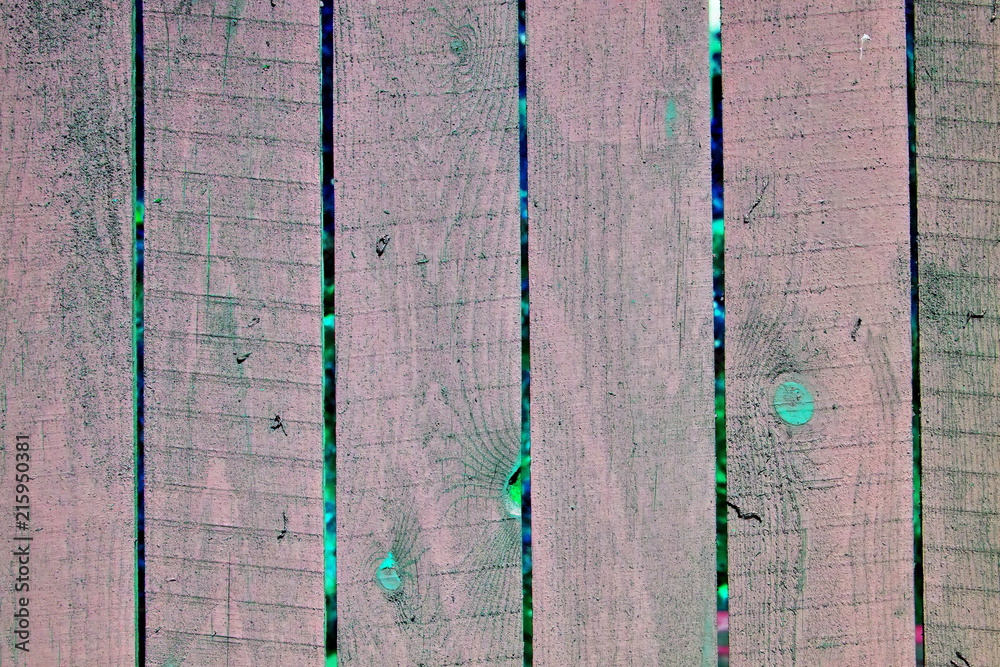 old dry boards with fluorescent backlighting in light blue. original ...