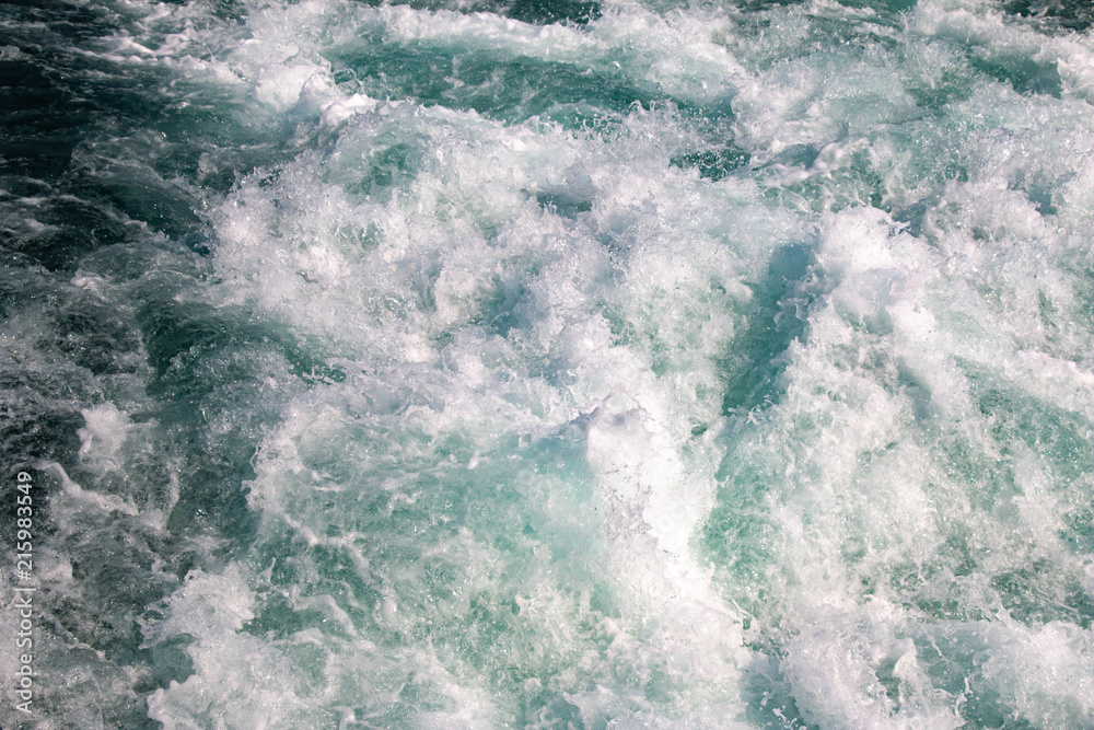 surface water waves texture, white foam of sea water waves background ...