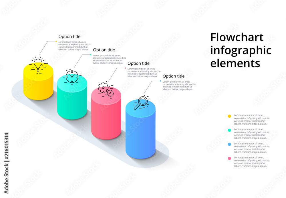 4-Step Infographic Layout Stock Template | Adobe Stock