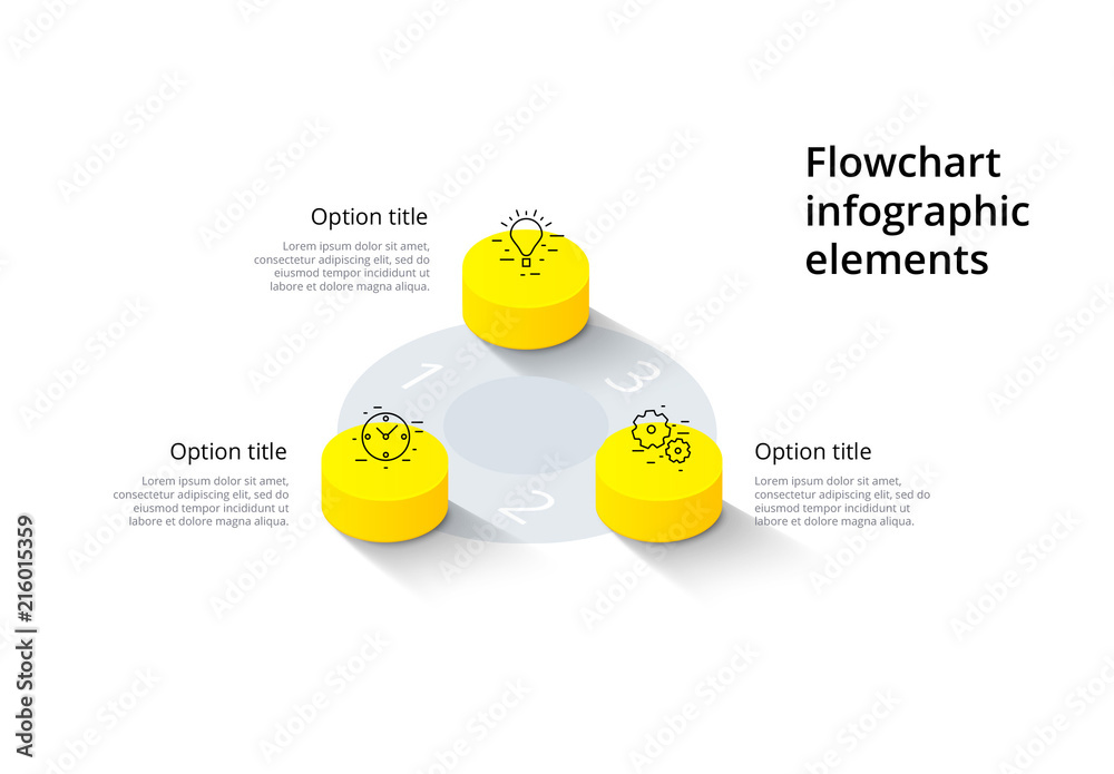 3-Step Infographic Layout Stock Template | Adobe Stock