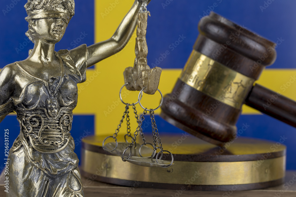 Human Rights Act and Justice Concept , Sweden Flag Stock Photo | Adobe ...