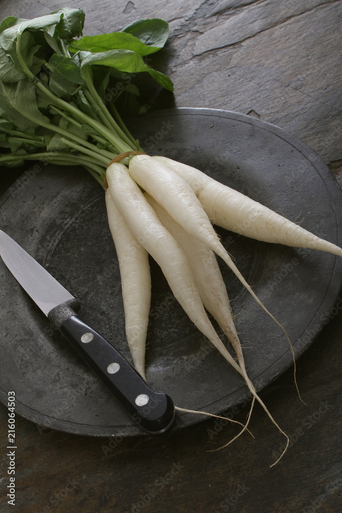 white radish Stock Photo | Adobe Stock