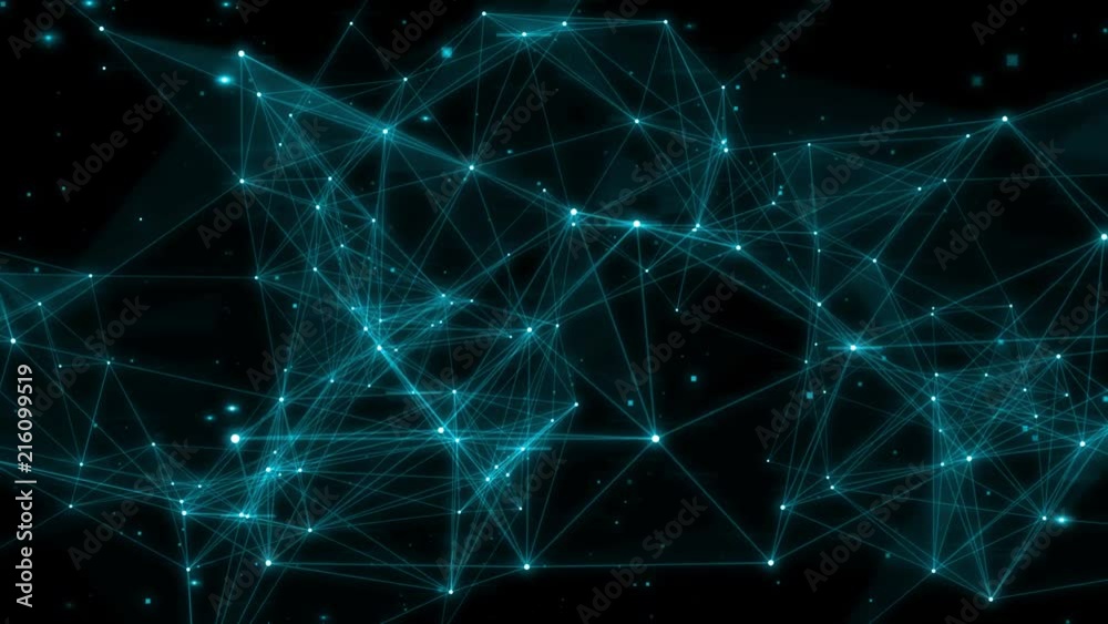 3d rendered abstract plexus shapes. Connection and web concept. Digital, communication and ...