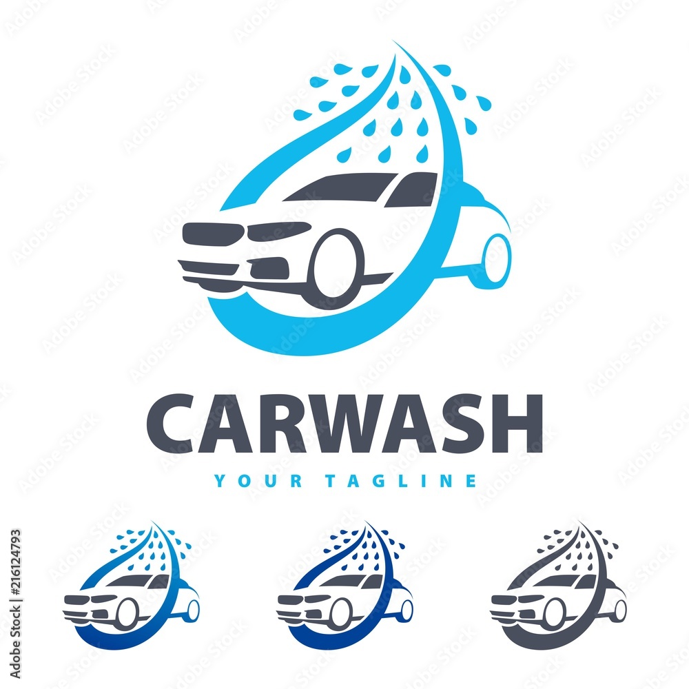 Car Water Service Logo