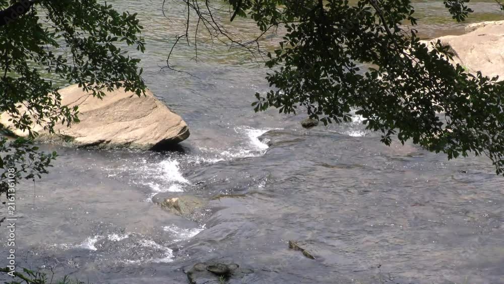 Vidéo Stock Georgia, Settles Bridge Park, A view of water on the ...