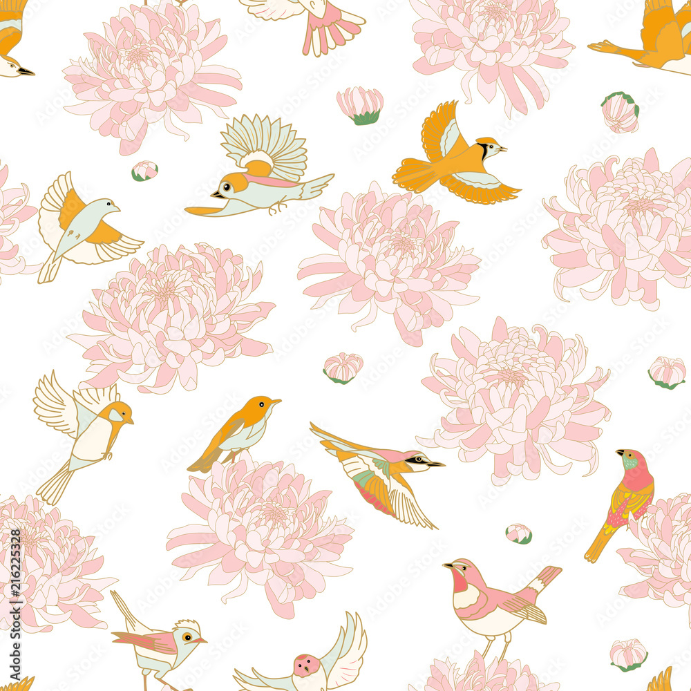 Japanese National Flower Chrysanthemum