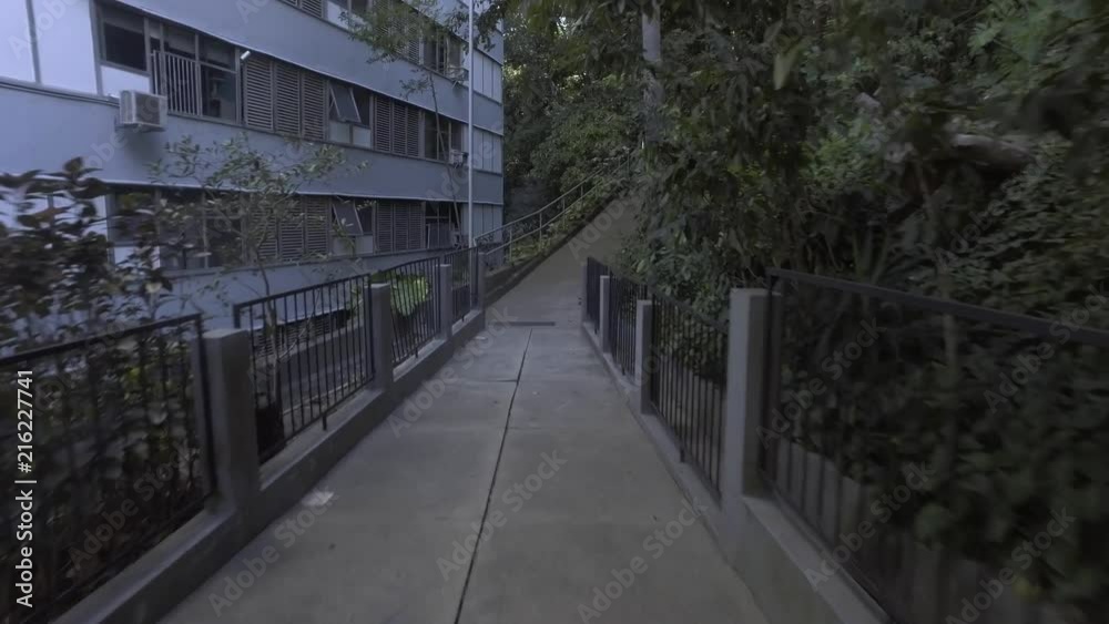Urban trail inside a park in Rio de Janeiro, Brazil. Using an Osmo and ...