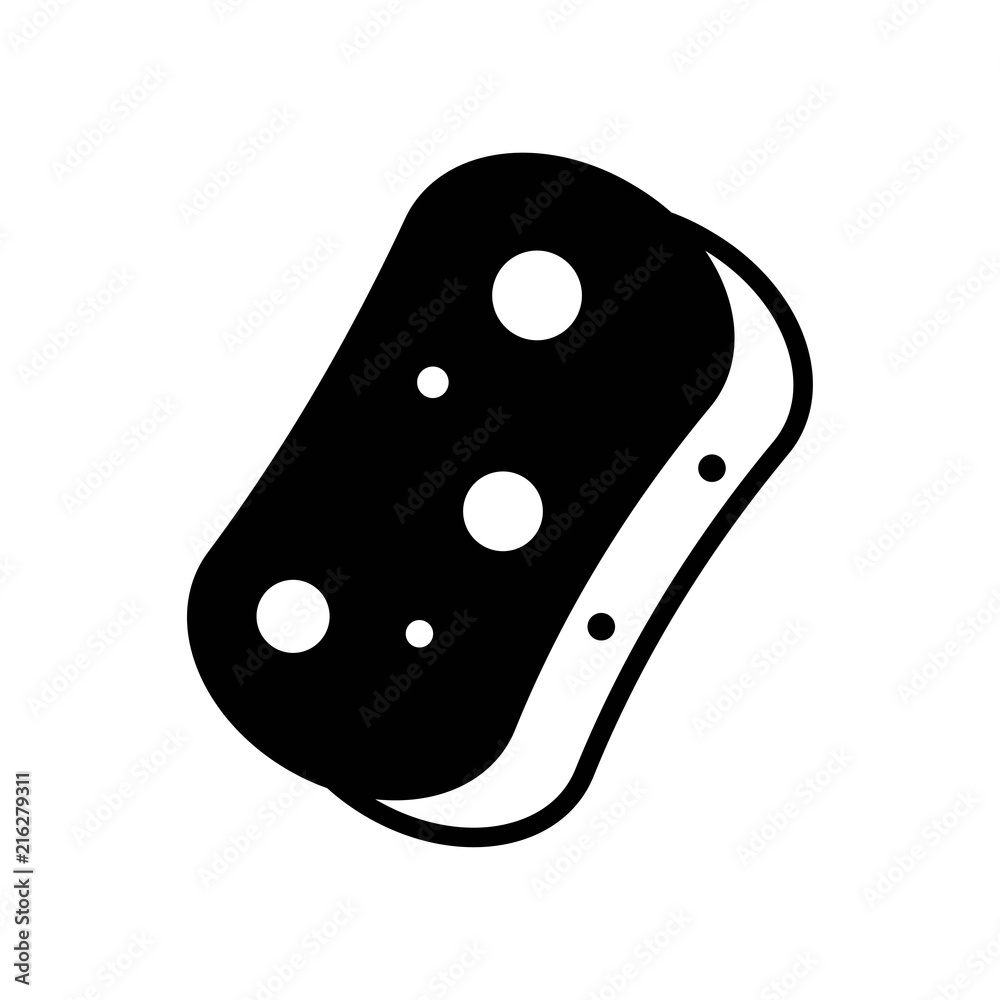 Sponge icon vector icon. Simple element illustration. Sponge symbol ...