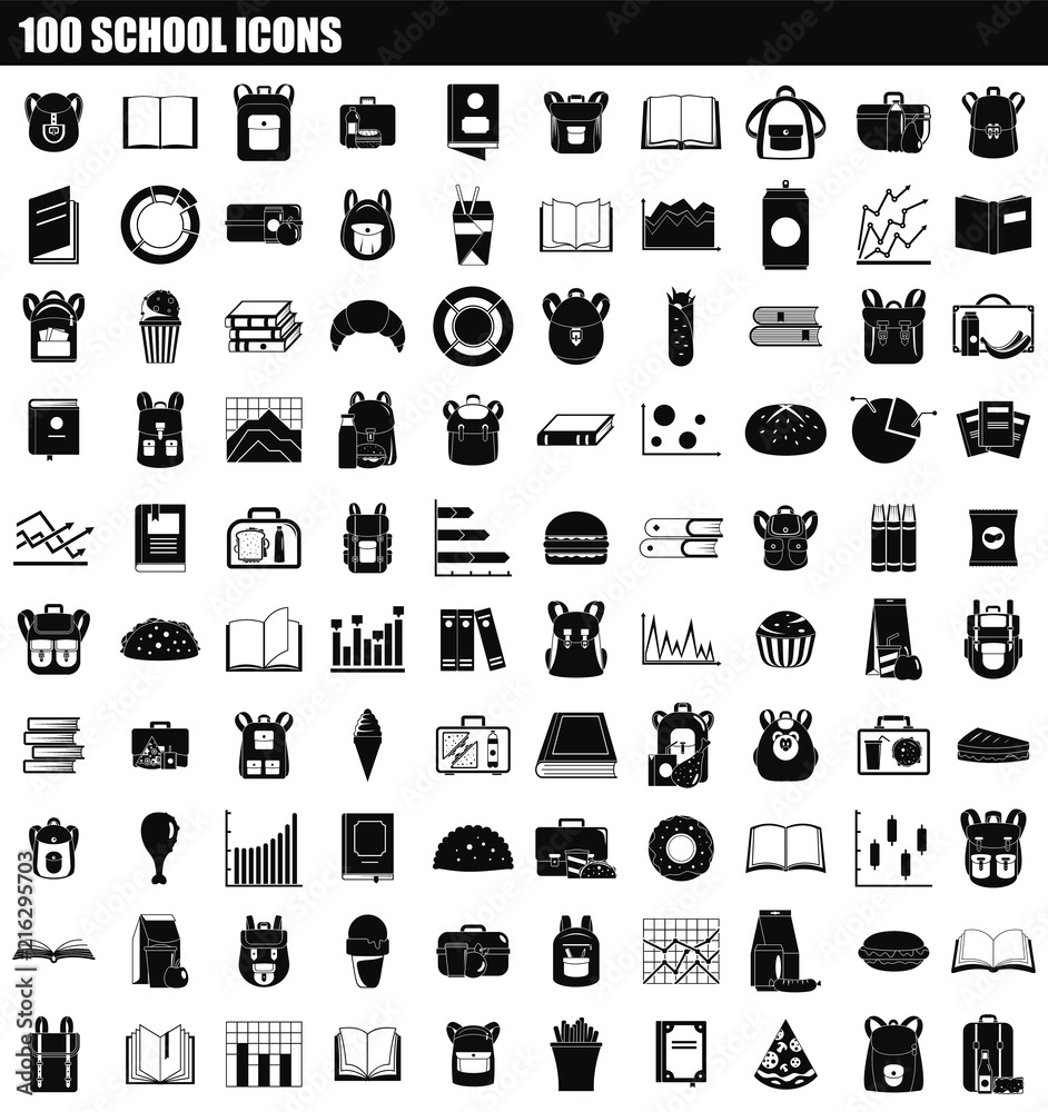 Simple School Icons