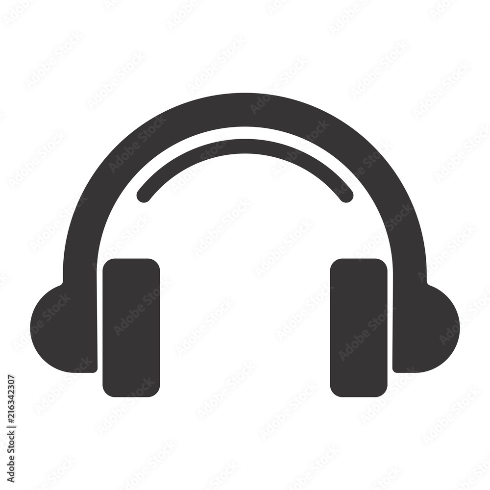 Earphone logo. Headphone logo. Headset Symbol. Vector eps 08. Stock ...