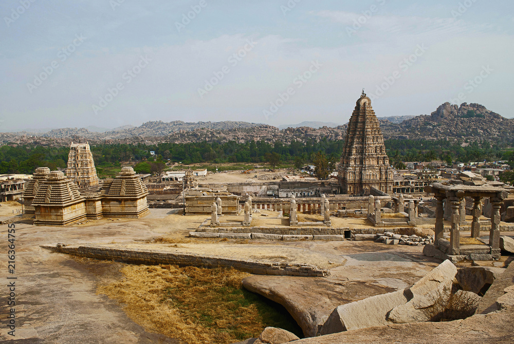 Group of temples, Hemakuta Hill, Hampi, Karnataka. Sacred Center ...