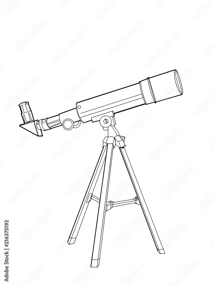 How To Draw A Telescope