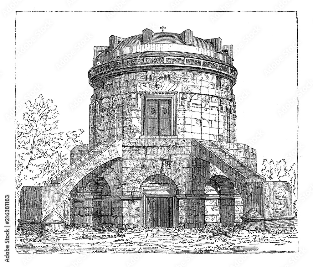 Mausoleum of Theoderic in Ravenna Italy built in 530 AD by Theoderic ...
