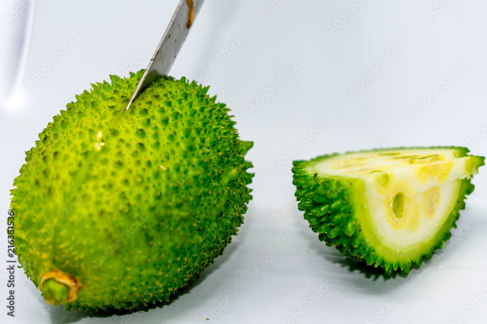 Gac fruit, Jackfruit, Spiny Bitter Gourd, Sweet Grourd or Cochinchin ...