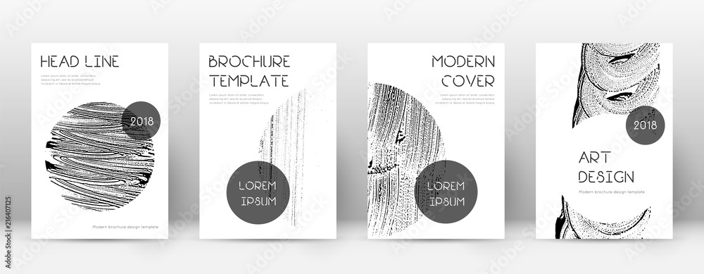 Cover page design template. Trendy brochure layout. Classic trendy ...
