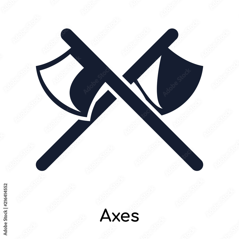 axes icons isolated on white background. Modern and editable axes icon. Simple icon vector ...