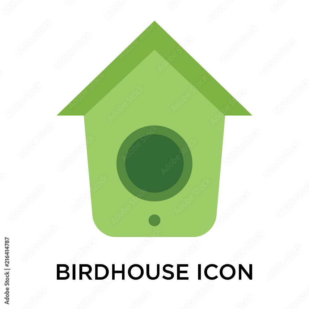 birdhouse icons isolated on white background. Modern and editable ...