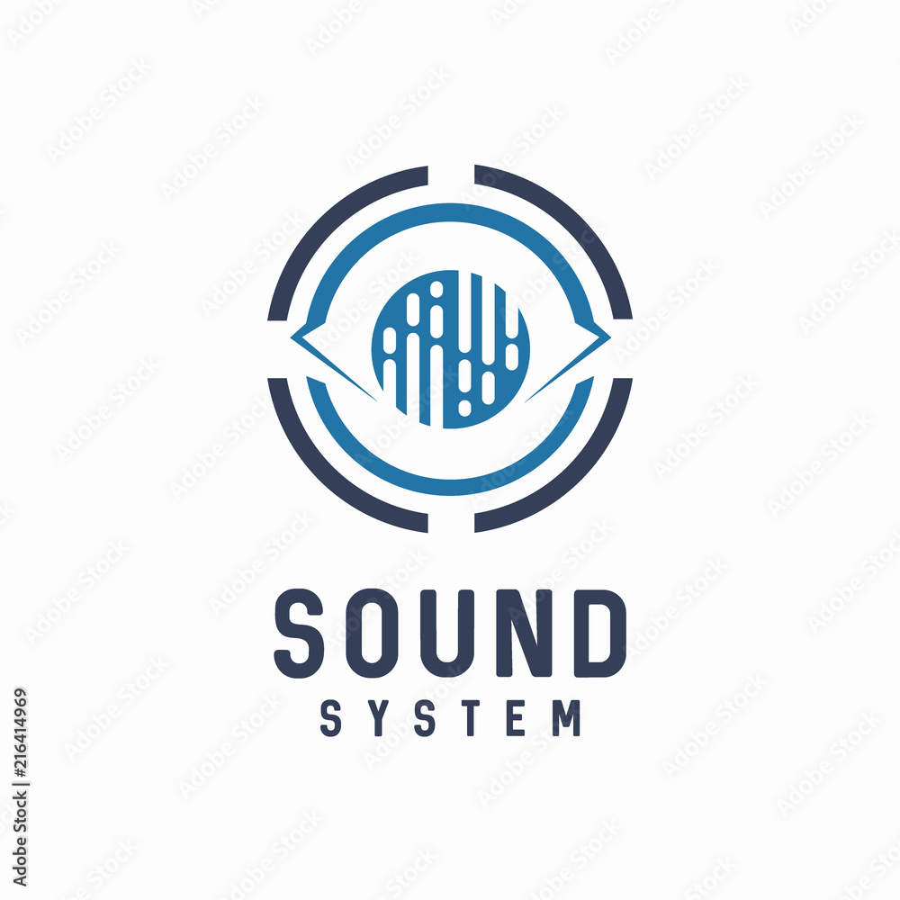 Sound System Logo Design