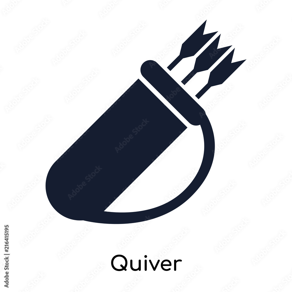 quiver icons isolated on white background. Modern and editable quiver ...