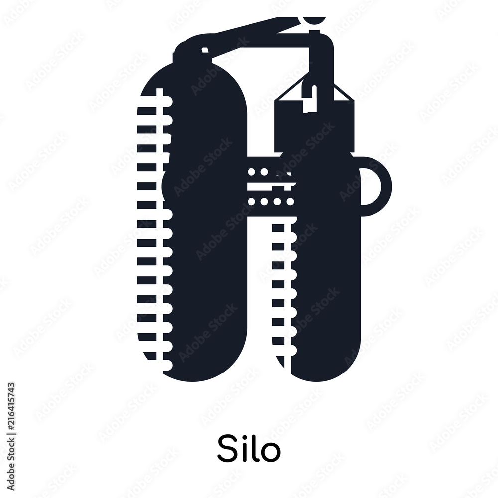 silo icons isolated on white background. Modern and editable silo icon ...