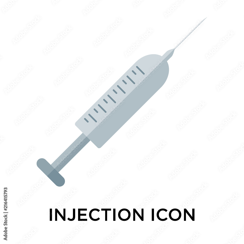 injection icons isolated on white background. Modern and editable ...