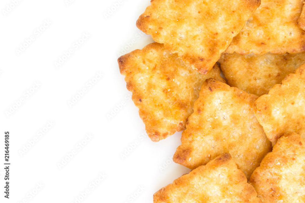 craker on white background. Stock Photo | Adobe Stock