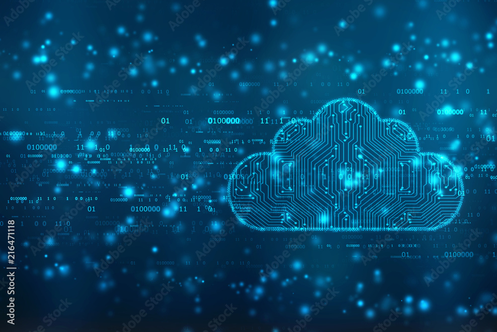 2d rendering Cloud computing, Cloud Computing Concept Stock ...