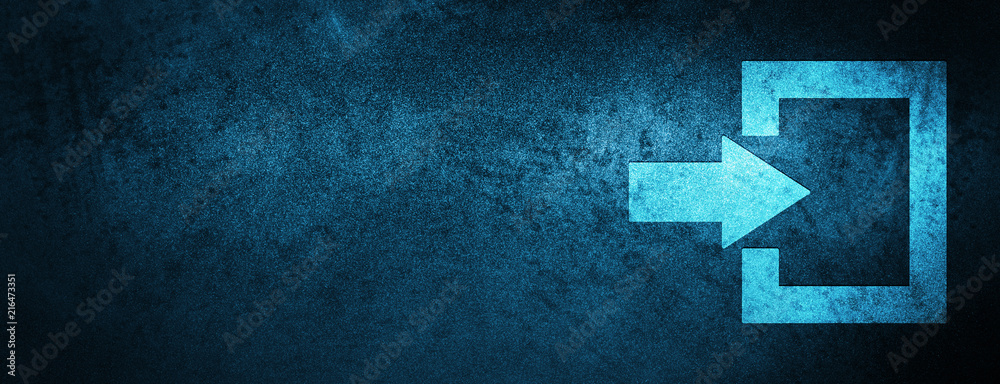 Login icon special blue banner background Stock Photo | Adobe Stock